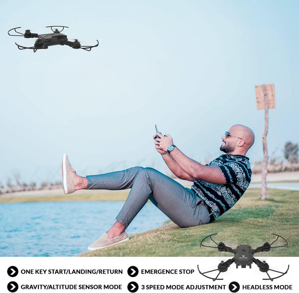 SnaptaIn A10 Mini Foldable Drone with 1080P HD Camera – Chigwell Satellite