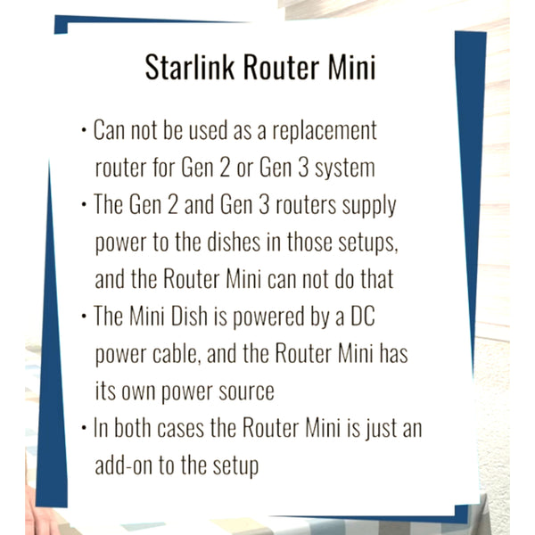 Starlink Mesh Router - Extend your Signal range for Starlink Mini / Ge ...